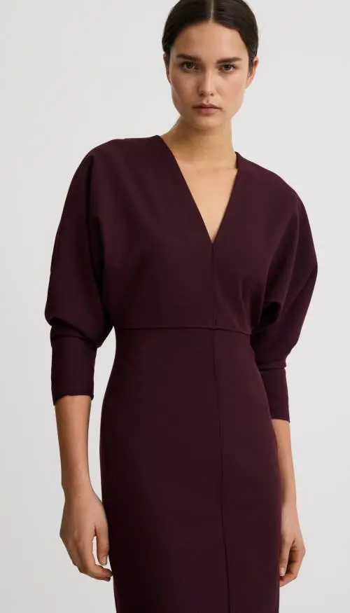 Smythe V-neck Dolman Dress