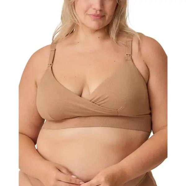 KINDRED BRAVELY Softstretch Cotton Nursing Bra - Buff