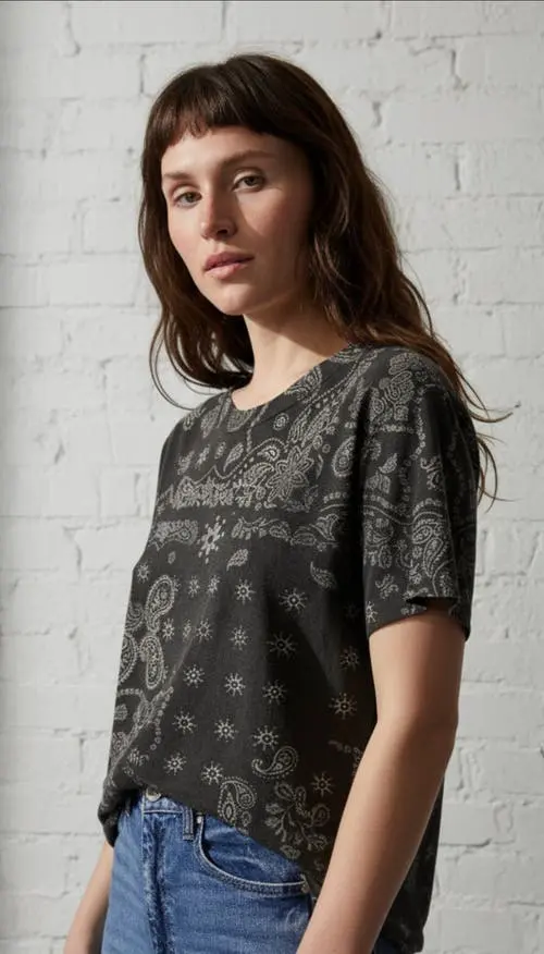 RAGABOND STUDIO Hemp Mod Graphic Tee