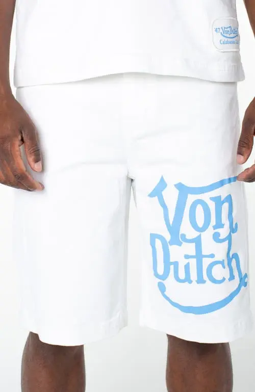 VON DUTCH Loud Relaxed Denim Short