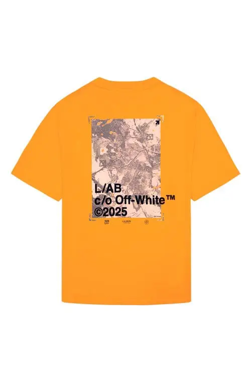 L/AB C/O OFF-WHITE Camo Graphic T-shirt - Orange Tiger