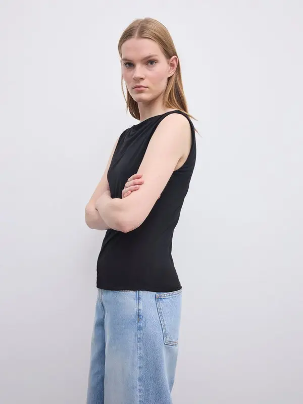 HOUSE OF DAGMAR Square Neck Top