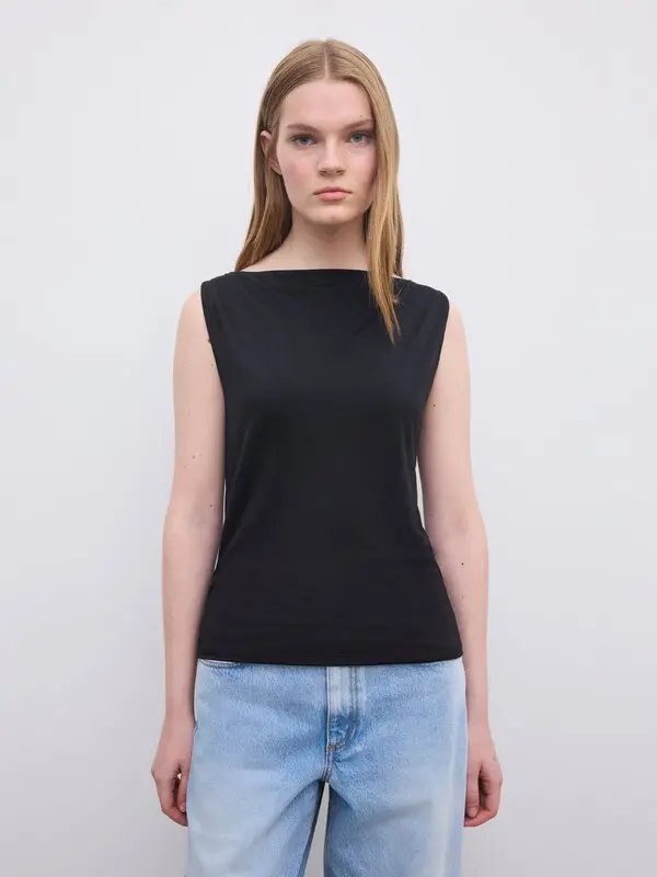 HOUSE OF DAGMAR Square Neck Top