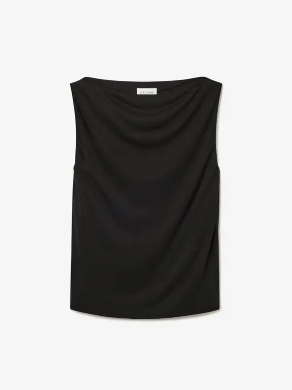 HOUSE OF DAGMAR Square Neck Top - Black