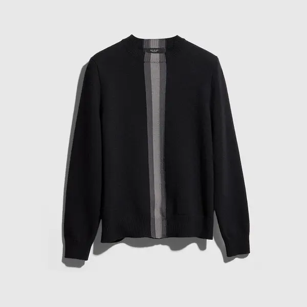 Gucci Knit Wool Sweater With Muted Web