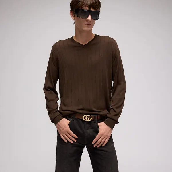 Gucci Cut Gg Marmont Belt