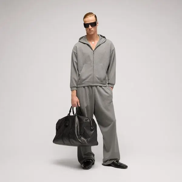 Gucci Cotton Cashmere Jersey Zip Jacket - Grey