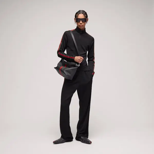 Gucci Web Trademark Small Crossbody Bag Leather