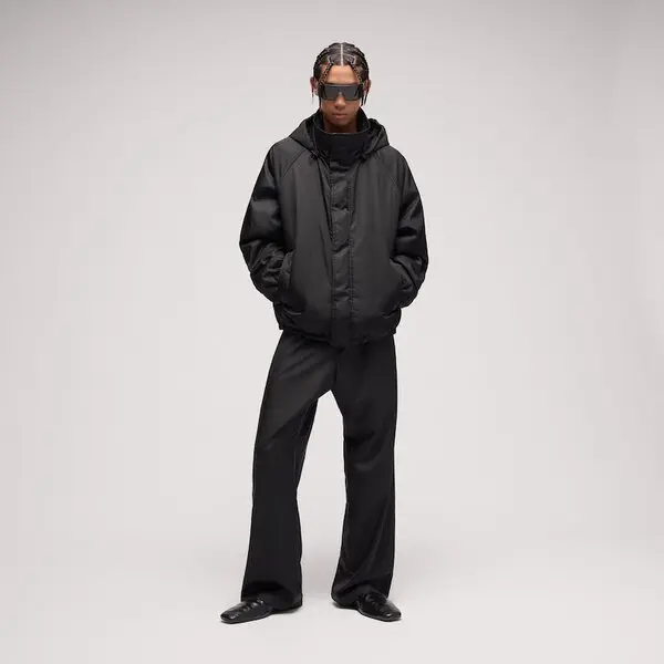 Gucci Nylon Gabardine Zip Jacket With Embroidery