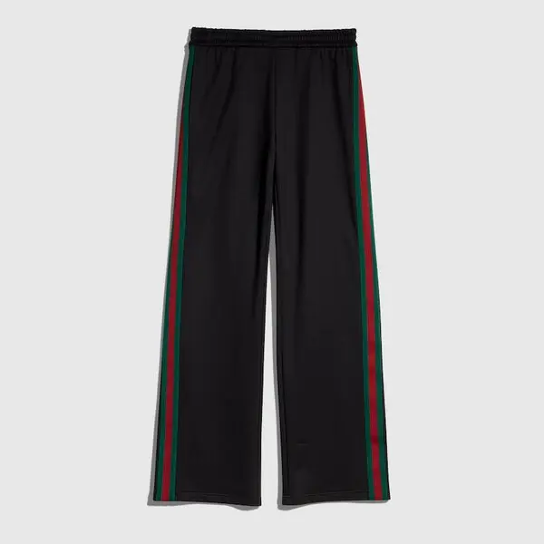 Gucci Cotton Jersey Leisure Pants With Web