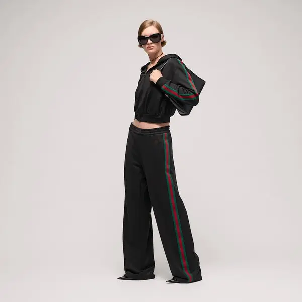 Gucci Cotton Jersey Leisure Pants With Web