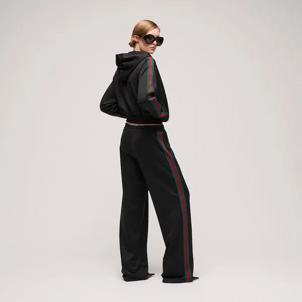 Gucci Cotton Jersey Leisure Pants With Web