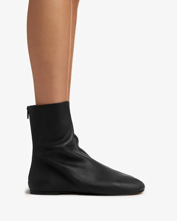 JUDE Floor Ankle Boot In Leather