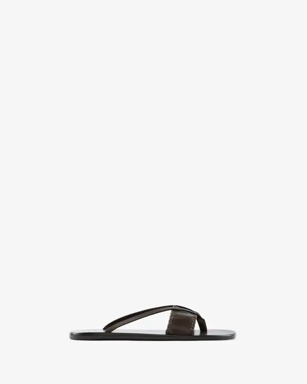 JUDE Helena Flat Mocha Leather