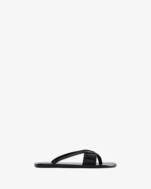 JUDE Helena Flat Leather - Black