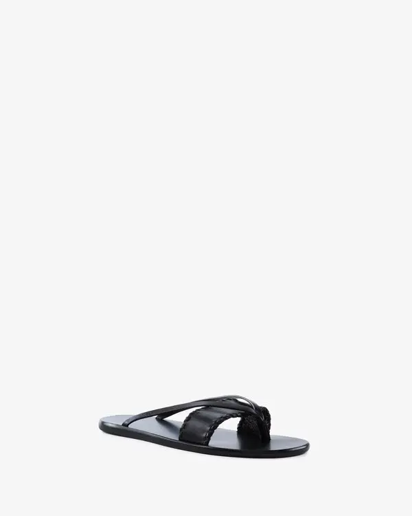 JUDE Helena Flat Leather - Black