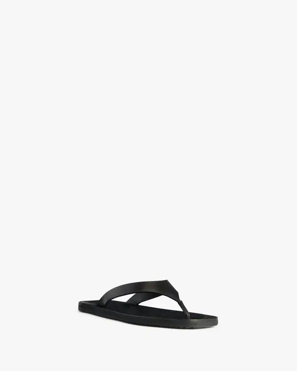 JUDE Vermelho Flat Leather - Black