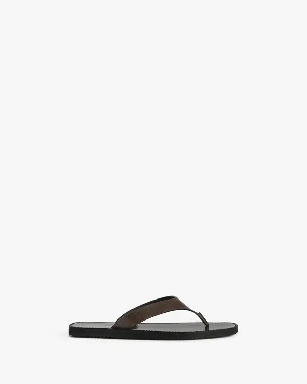 JUDE Vermelho Flat Mocha Leather