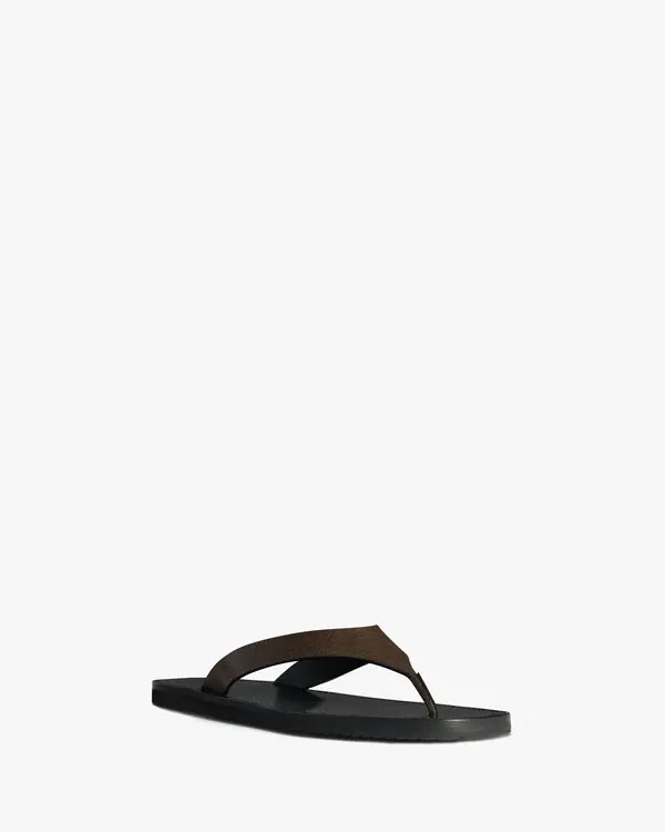 JUDE Vermelho Flat Mocha Leather