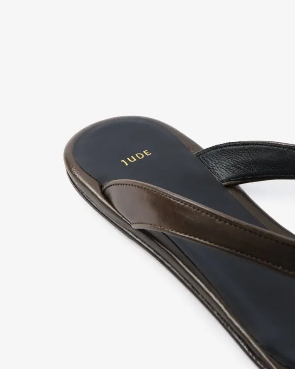 JUDE Rue Sandal Mocha Leather