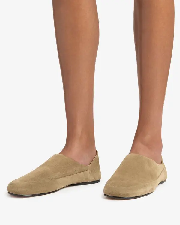 JUDE Floor Slipper Suede Leather