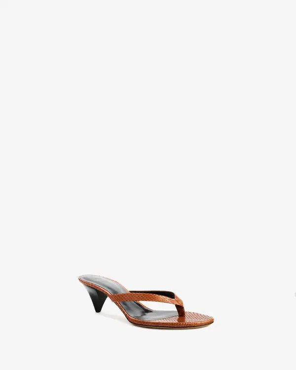 JUDE Rooty Sandal Python Leather - Tan