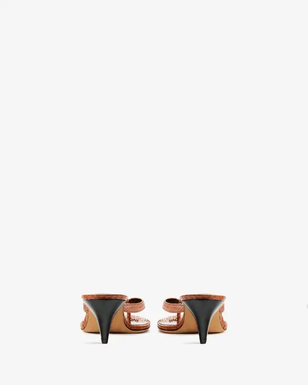 JUDE Rooty Sandal Python Leather - Tan