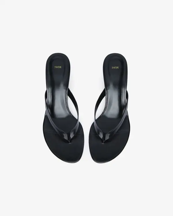 JUDE Rooty Sandal Leather - Black