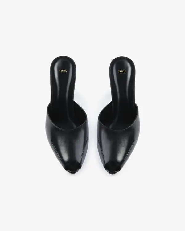 JUDE Gild Mule Leather - Black
