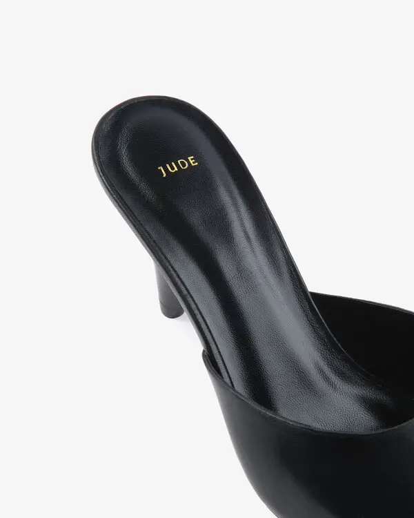 JUDE Gild Mule Leather - Black