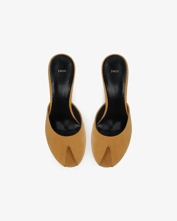 JUDE Date Mule Nubuck Leather - Tan