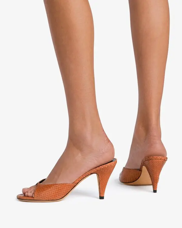 JUDE Haze Sandal Python Leather