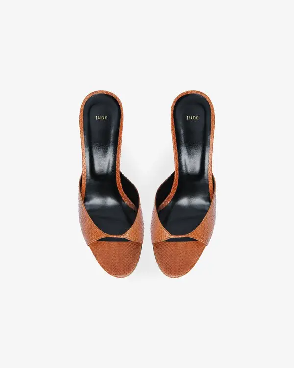 JUDE Haze Sandal Python Leather