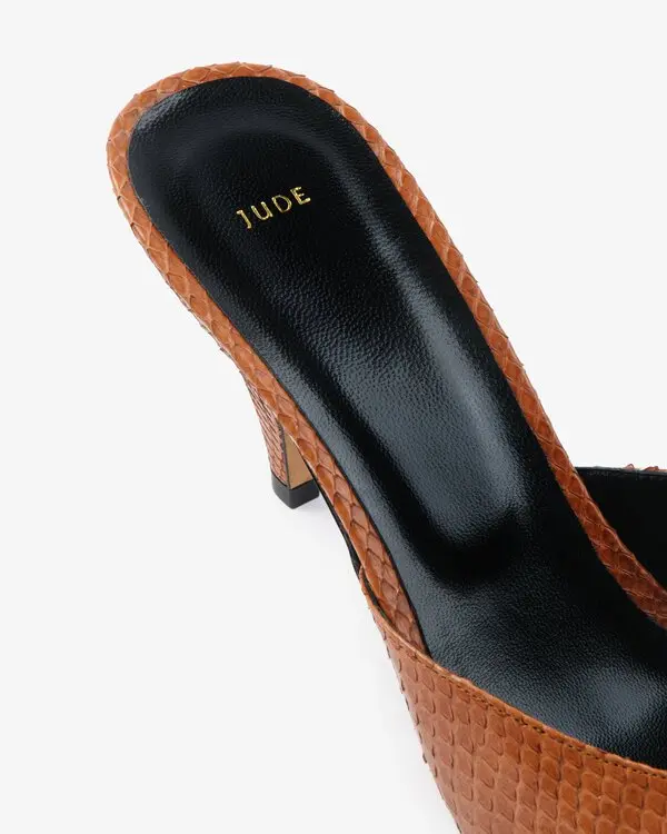 JUDE Haze Sandal Python Leather