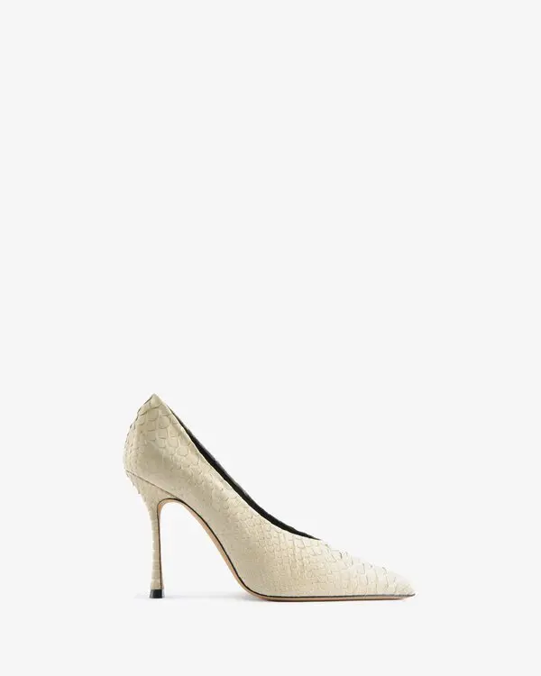 JUDE Kiss Pump Python Leather - Beige
