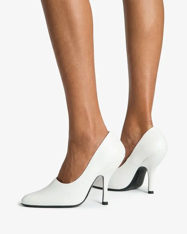JUDE Date Pump Leather - White