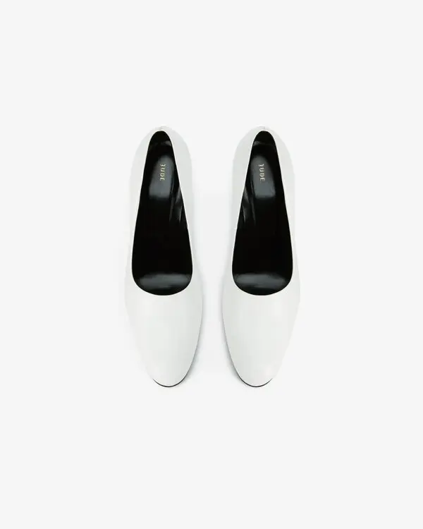 JUDE Date Pump Leather - White