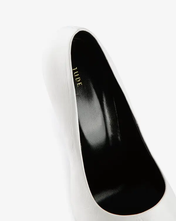 JUDE Date Pump Leather - White