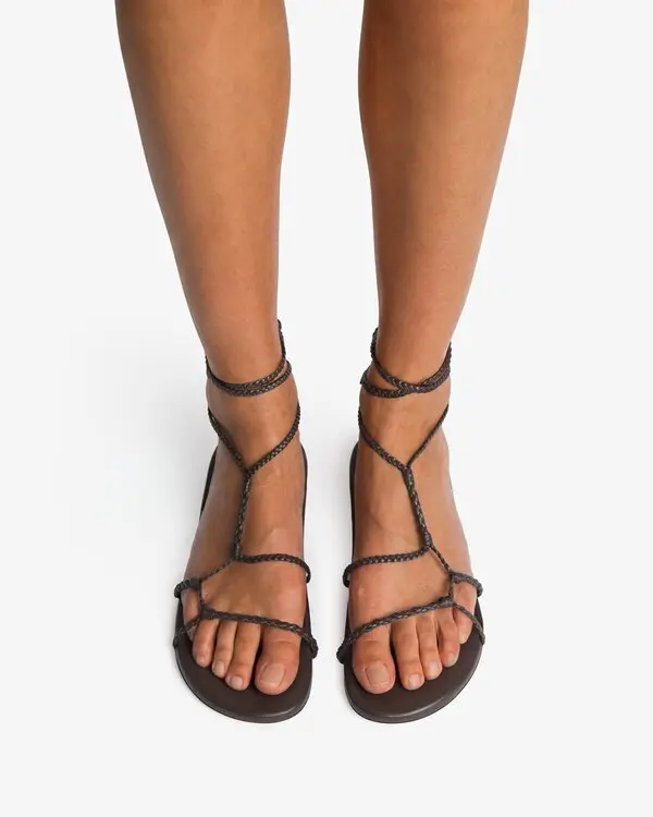 JUDE Atlas Flat Woven Leather - Brown