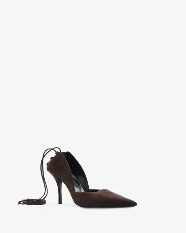 JUDE Scoop Pump Nubuck Leather - Brown