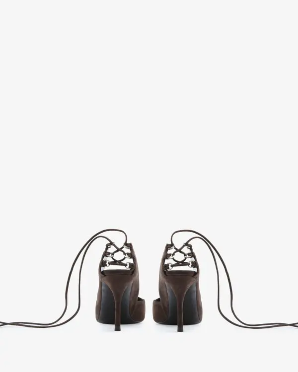 JUDE Scoop Pump Nubuck Leather - Brown