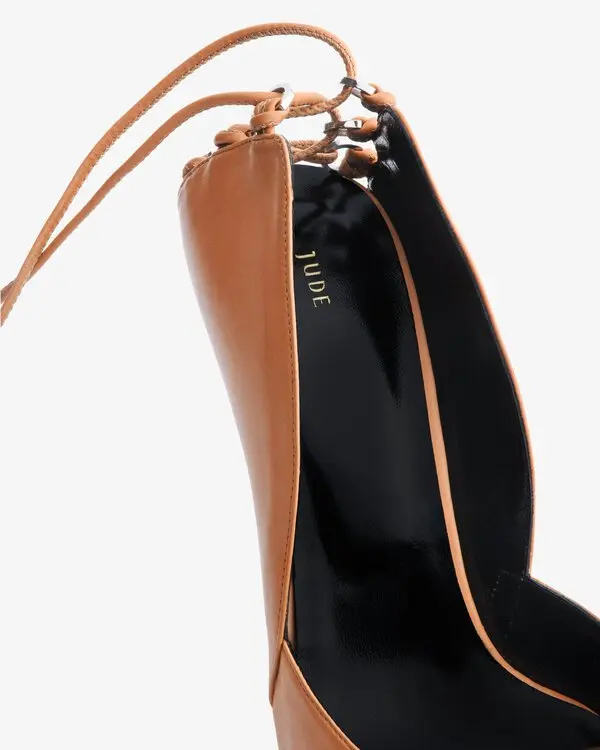 JUDE Scoop Pump Apricot Leather - Tan