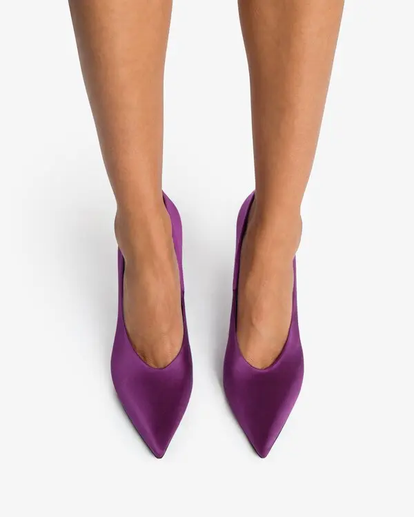 JUDE Kiss Pump Magenta Satin - Pink