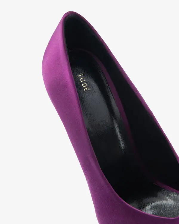 JUDE Kiss Pump Magenta Satin - Pink