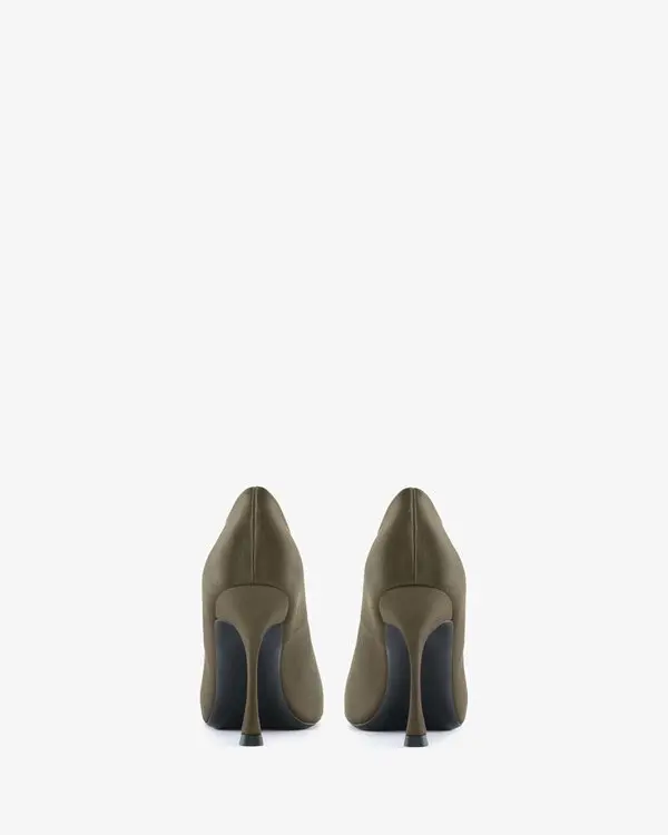 JUDE Kiss Pump Satin - Khaki