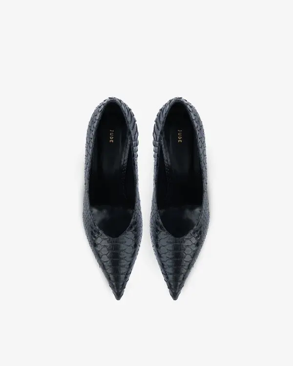 JUDE Kiss Pump Python Leather