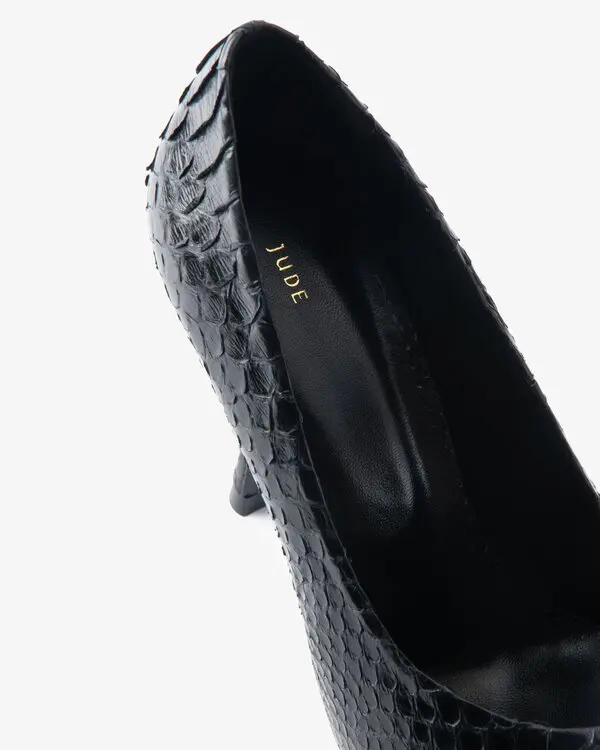 JUDE Kiss Pump Python Leather