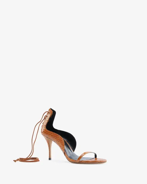 JUDE Issa Sandal Python Leather