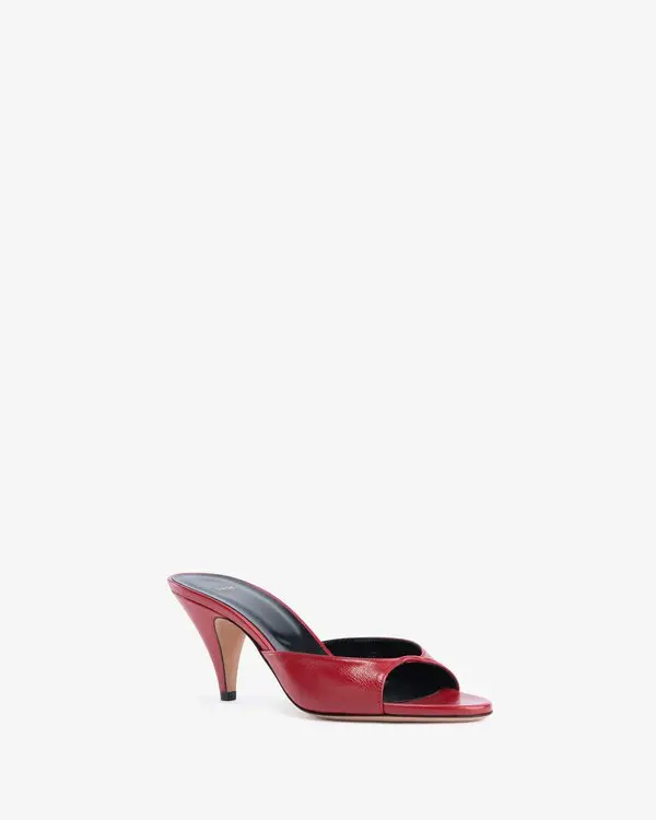 JUDE Haze Sandal Creased Leather - Red