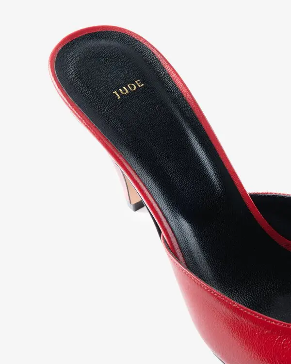 JUDE Haze Sandal Creased Leather - Red